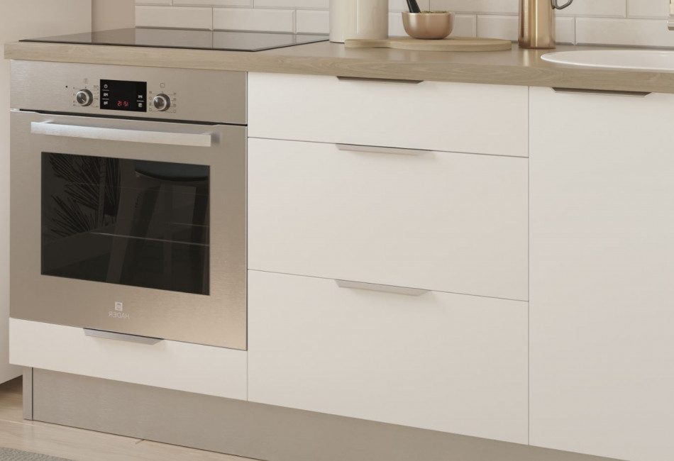 MEUBLE BAS CASSEROLIER 3 Tiroirs (simple) - Chêne Vert MEUBLE BAS CASSEROLIER 3 Tiroirs (simple) - Chêne Vert